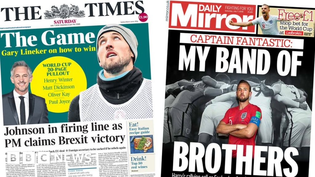 Newspaper headlines: Cabinet Brexit agreement and England match ...