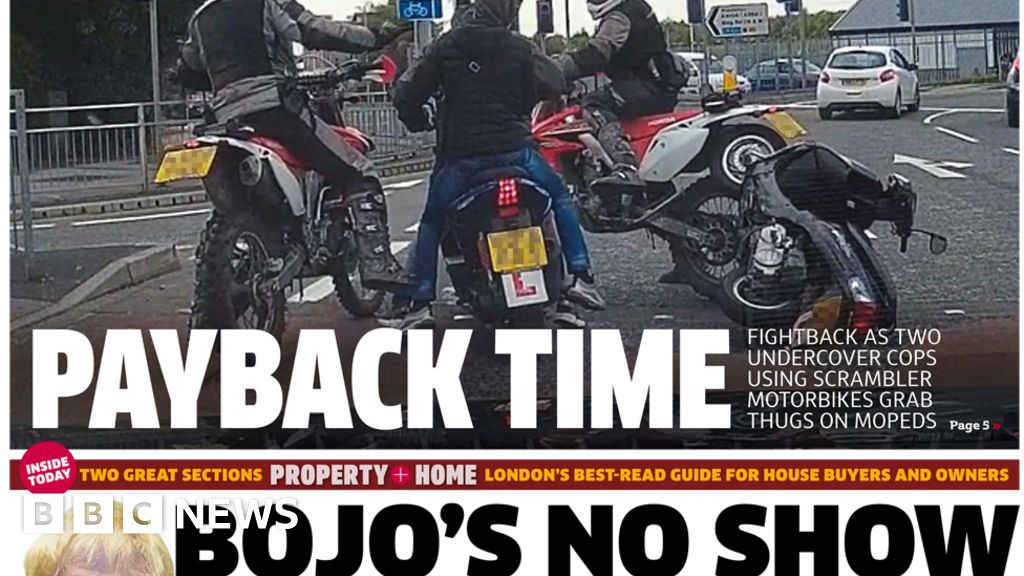 Newspaper headlines: 'Bojo's no show' and Truss's tax attack - BBC News