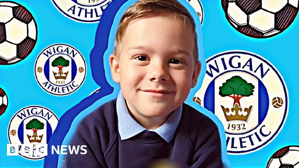 Meet the Wigan Athletic fan raising money for the team - BBC News