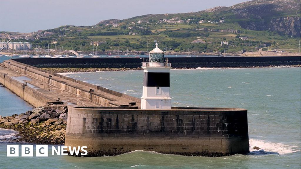 Holyhead port under threat from breakwater erosion - BBC News