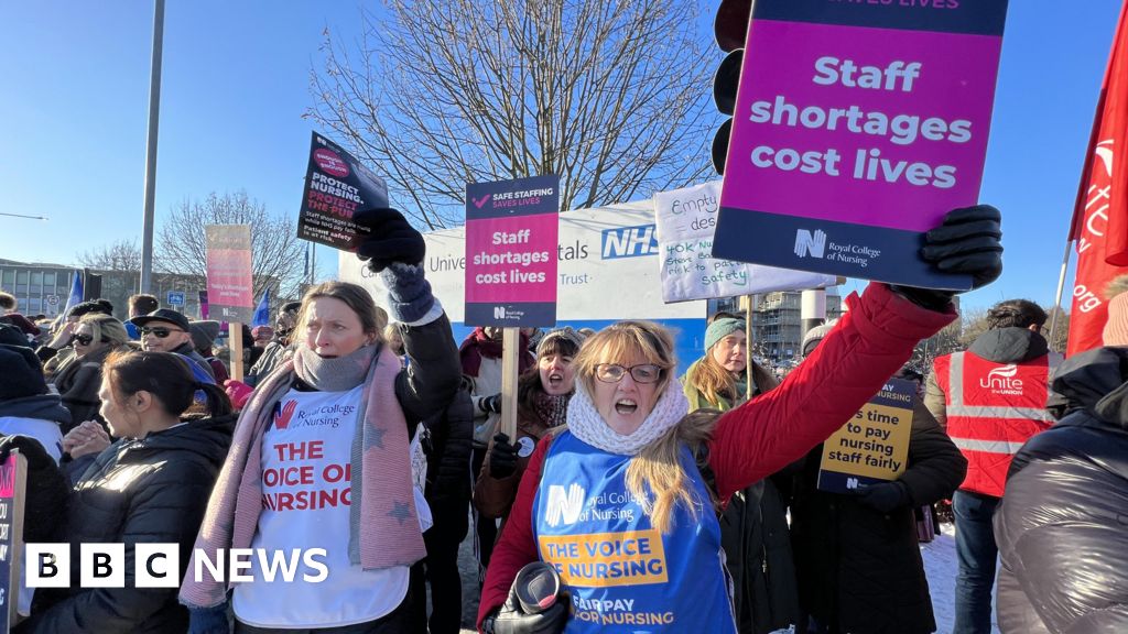 Nurses' strike: Picket line workers explain why they took action - BBC News