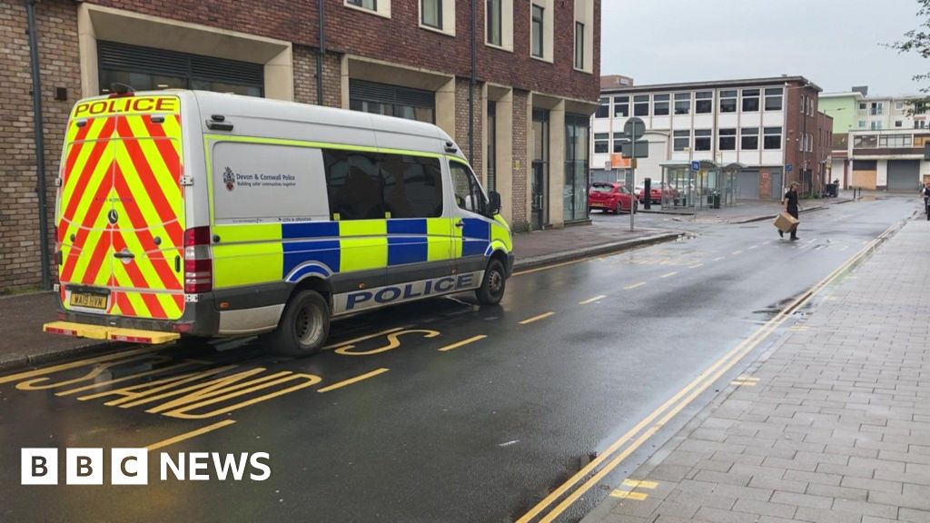 Man charged with attempted murder after double stabbing in Exeter - BBC ...