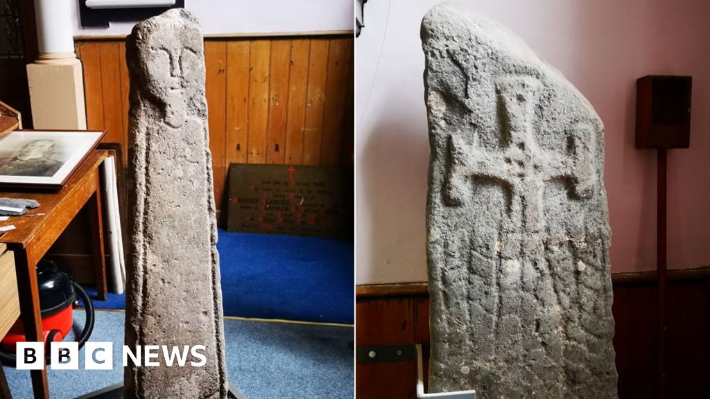 Early Christian monuments from Minnigaff on the move - BBC News