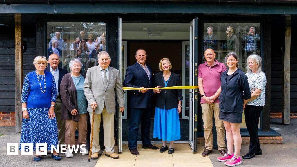 Village hall near Amesbury named after Michael Brunton - BBC News