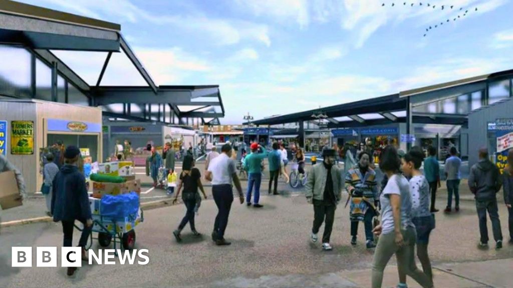 Bury's outdoor market upgrade to be completed by 2026 - BBC News