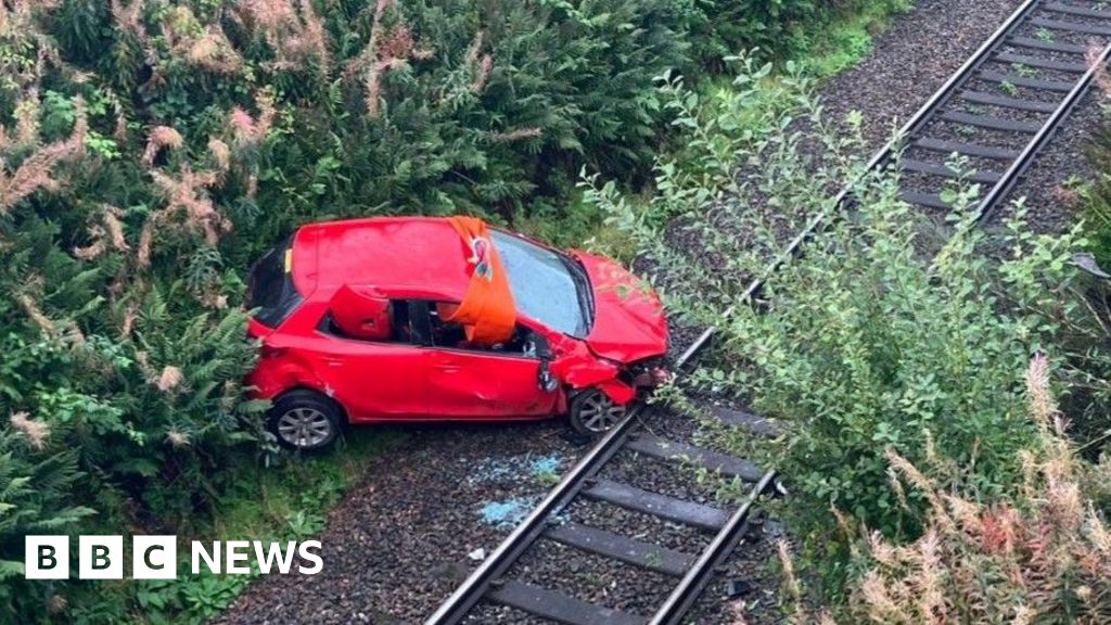 Rail disruption after car crashes onto track between Perth and Dunkeld