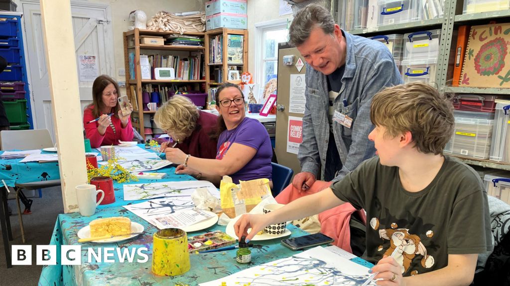 Comic Relief: The charity helping people 'escape' through art - BBC News