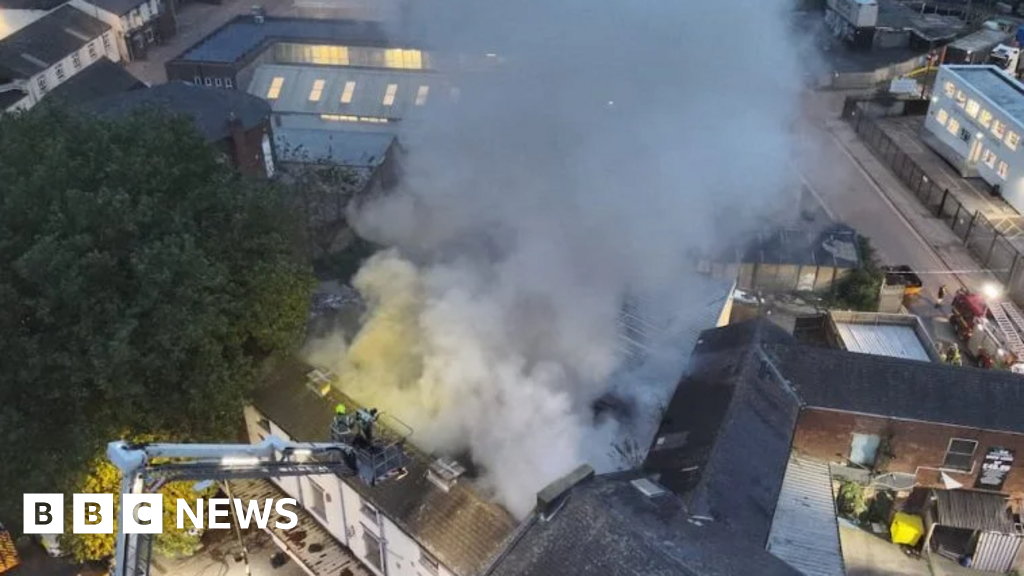 Walsall flat fire: Firefighters tackle blaze