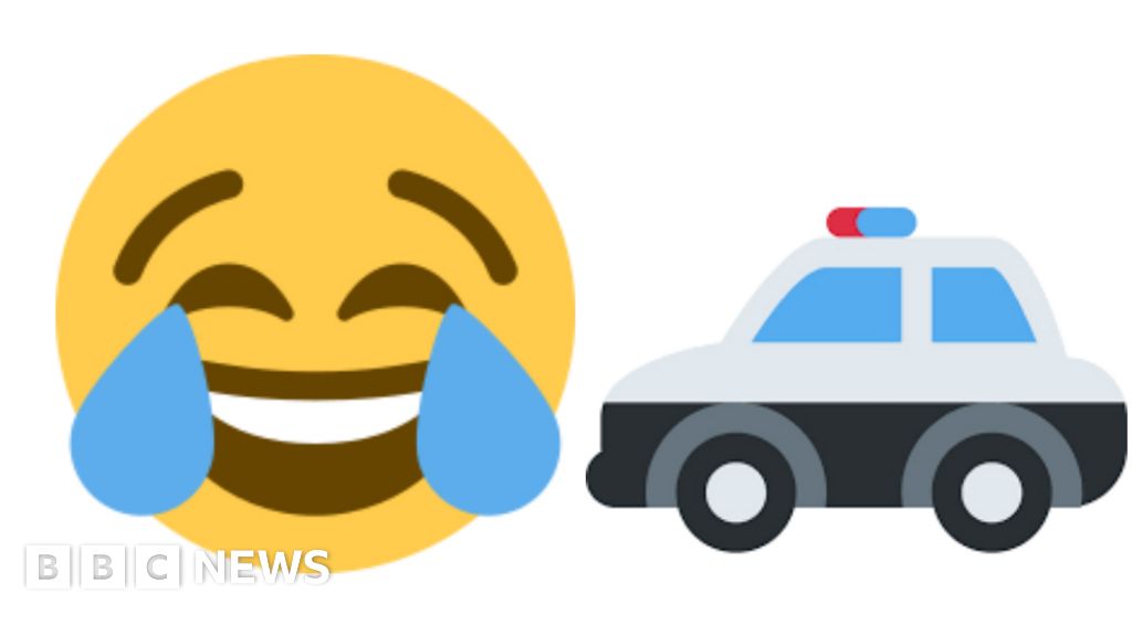 Texting driver's 'laughing emoji' excuse mocked by police - BBC News