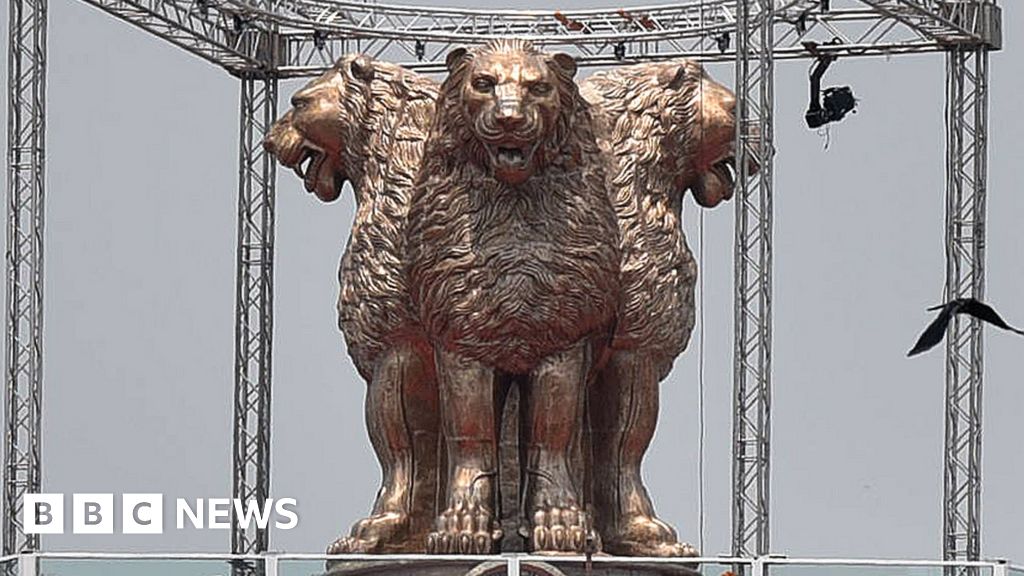 National emblem: India rejects criticism over ‘snarling’ lion statue ...