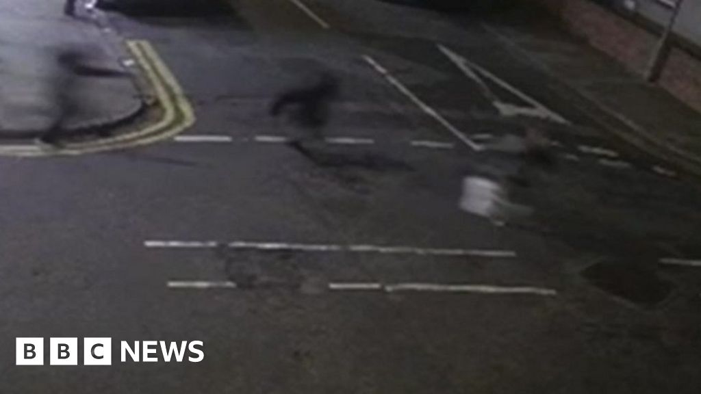 CCTV footage captures the moment a person opens fire in Cleethorpes