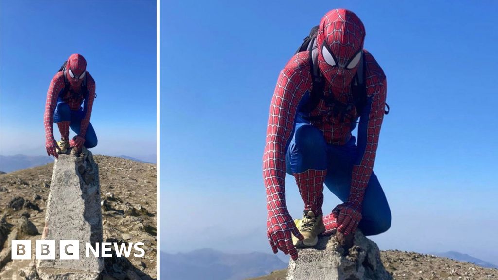 Why Spider-Man has climbed this Welsh peak hundreds of times - BBC News
