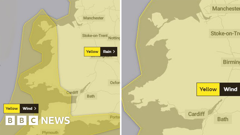 Wales weather alerts for rain, thunderstorms and winds