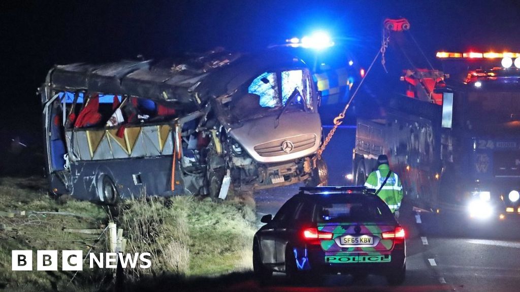 Inquiries continue into fatal minibus crash in Borders - BBC News