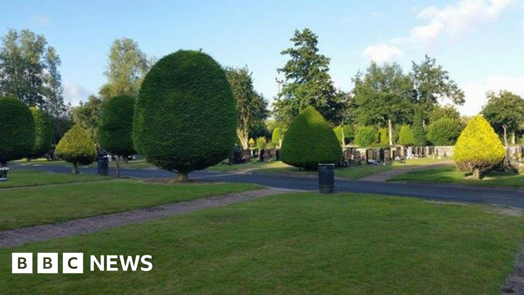 Children's graves vandalised at Enagh Cemetery, Limavady - BBC News