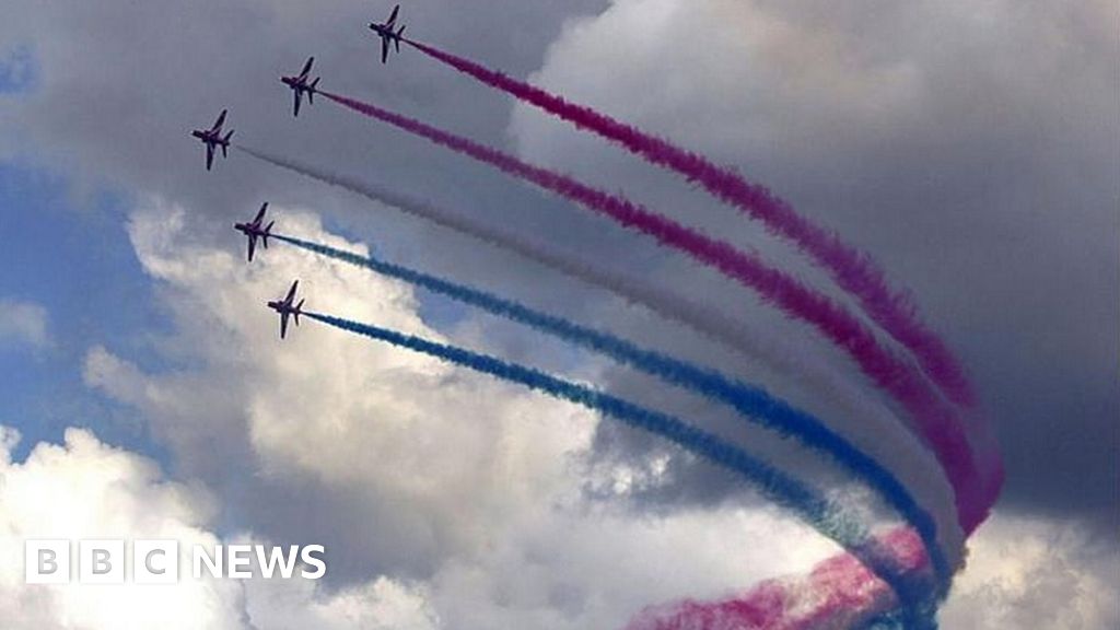 Red Arrows alter flight path for rare bird colonies - BBC News