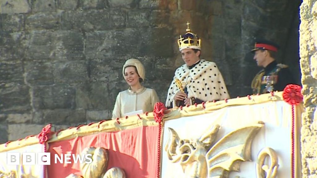 The Crown: Prince of Wales investiture scenes filmed - BBC News
