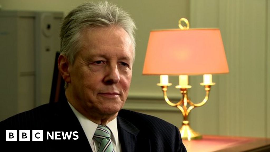 Peter Robinson explains decision to step down - BBC News