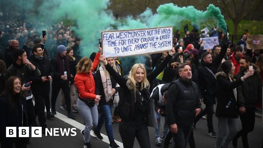 Covid restrictions: Thousands gather for anti-lockdown protests