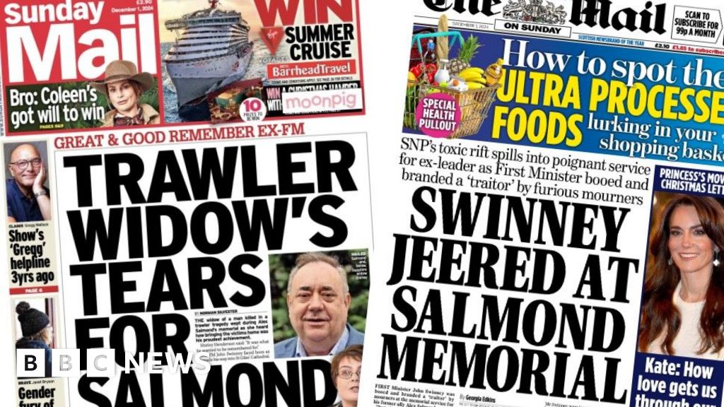 Scotland's papers: Tears for Salmond and Swinney jeered