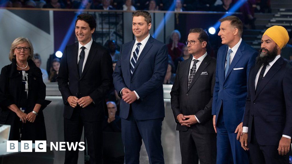 Leaders spar in Canadian election debate