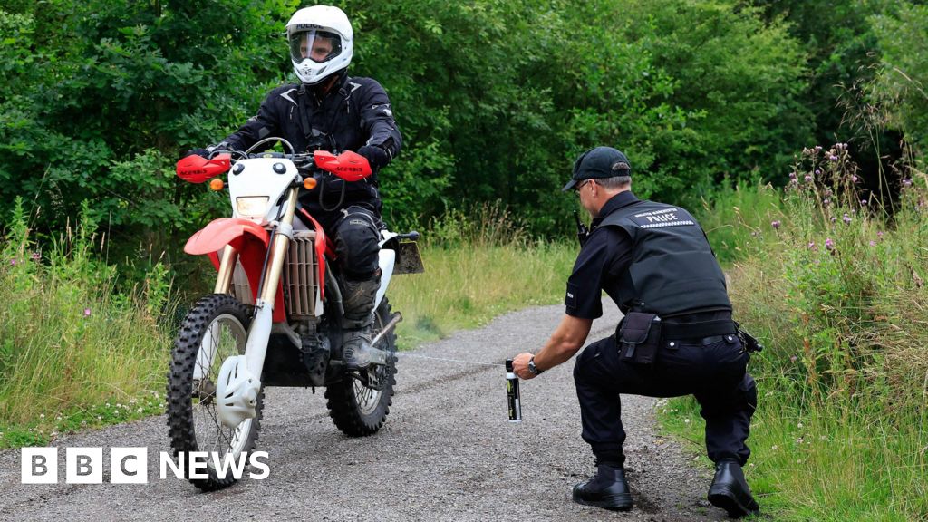 Nuisance off-road bikers targeted with forensic spray