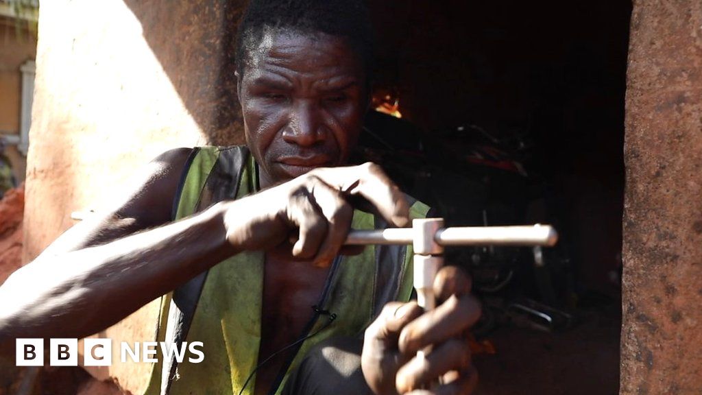 The Nigerian blind mechanic using touch to make repairs