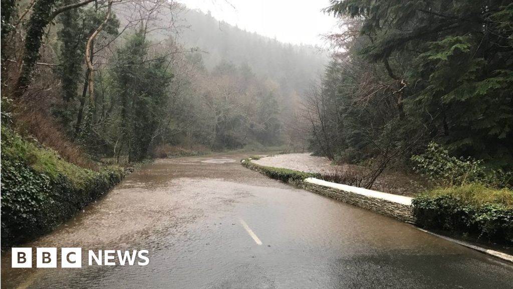 Isle of Man roads 'impassable' after heavy rain causes flooding