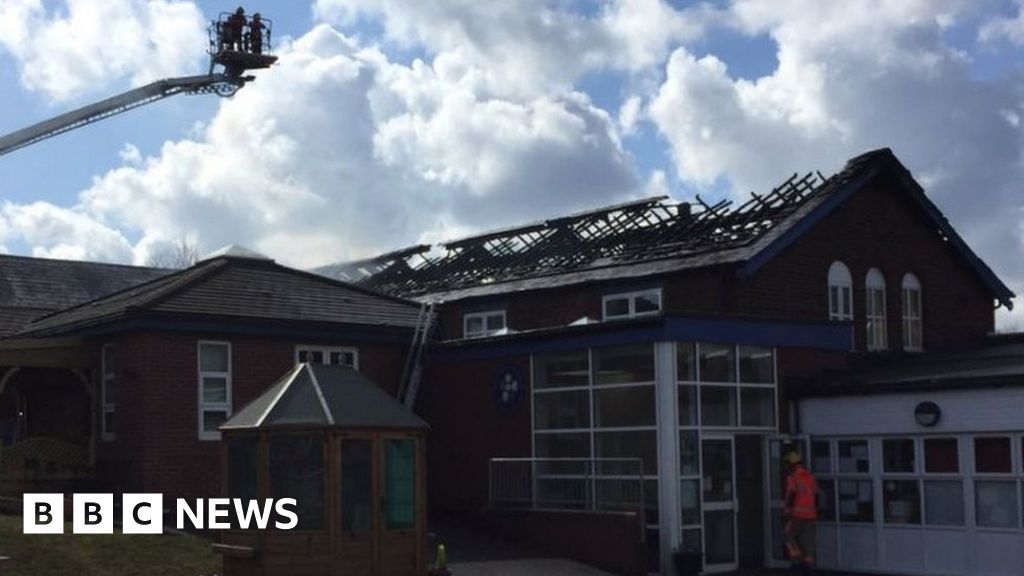 Westleigh Primary School: Fire 'started in solar panels'