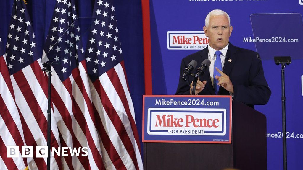 Mike Pence digs at Trump in 2024 campaign launch - BBC News