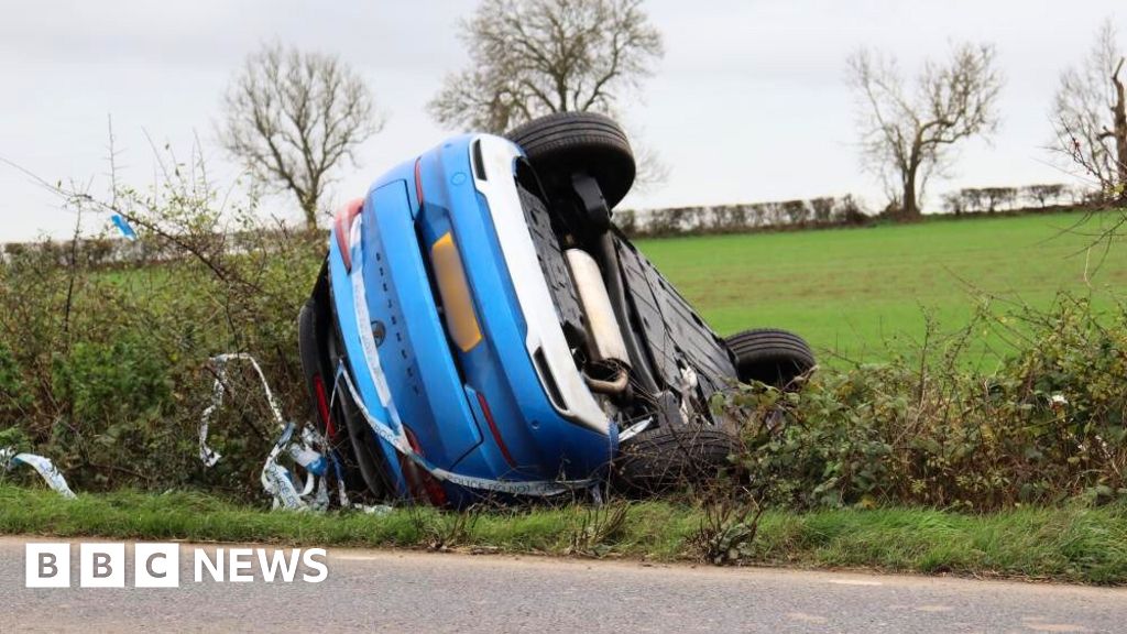 Crashed car left for weeks now listed as 'historical landmark'