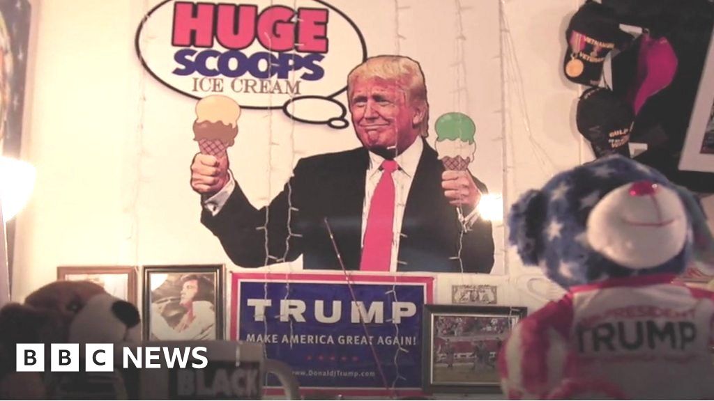 The Florida coffee shop where Trump is king - BBC News
