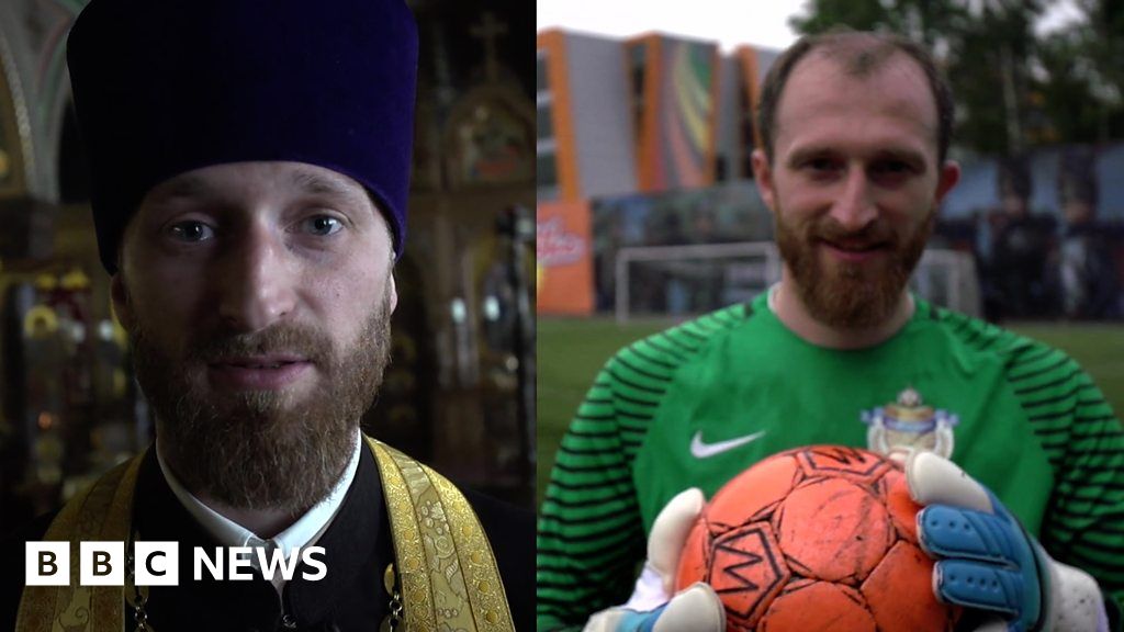 Footballing priest saves goals and leads prayers - BBC News
