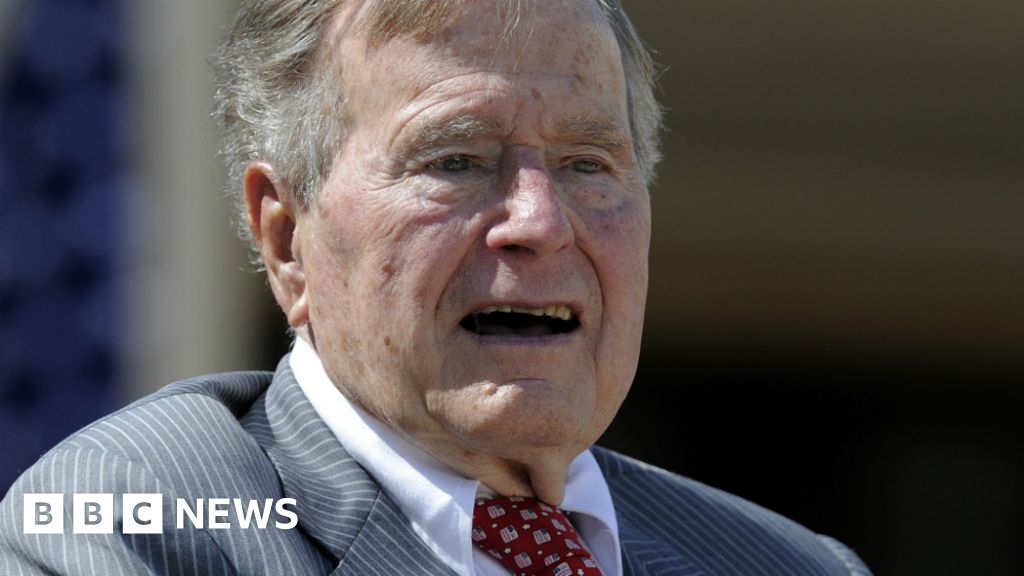 George HW Bush in hospital with neck injury after fall - BBC News