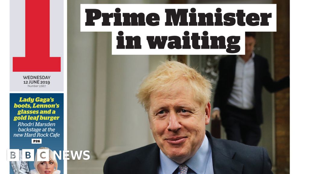 Newspaper headlines: Boris Johnson to kick off leadership bid - BBC News