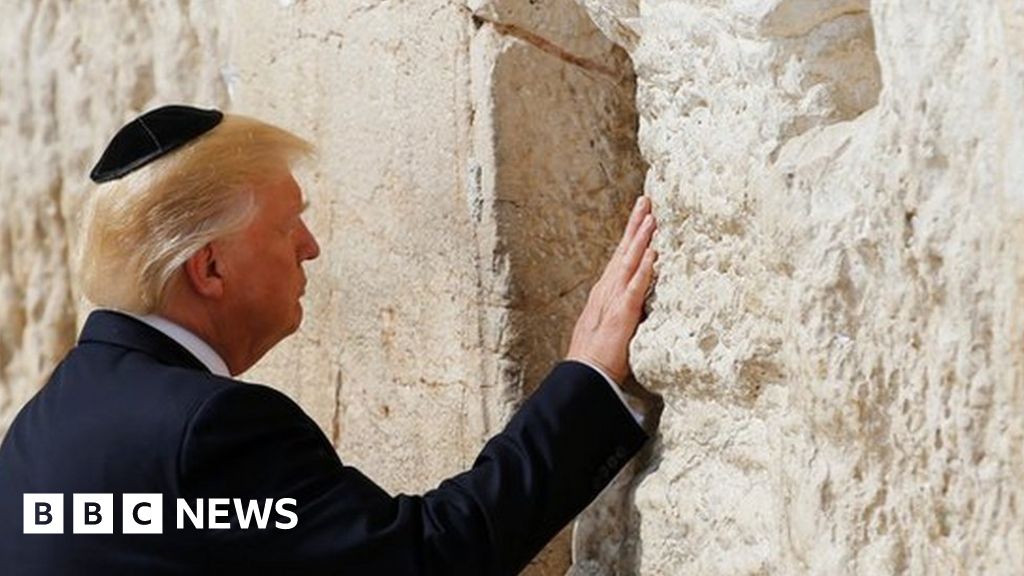 Trump In Middle East Symbols But Little Substance Bbc News