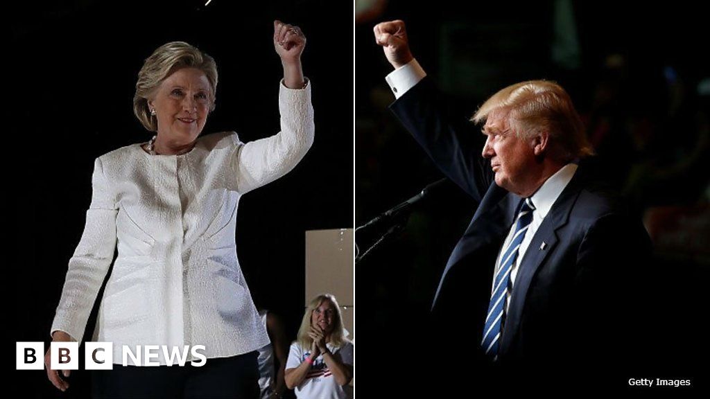 US Election: The town that's declared for Hillary - BBC News