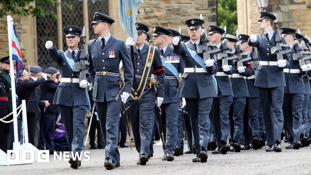 Durham and Northumberland RAF cadets mark centenary - BBC News