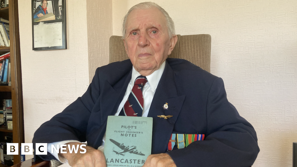 Lancaster Bomber hero celebrates 99th birthday - BBC News