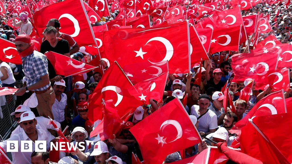 Huge crowds rally against Turkey coup - BBC News