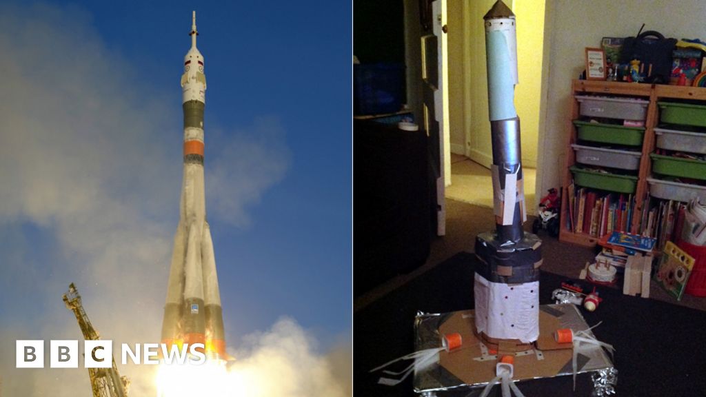 Tim Peake tweets about Shrewsbury boy's homemade rocket - BBC News