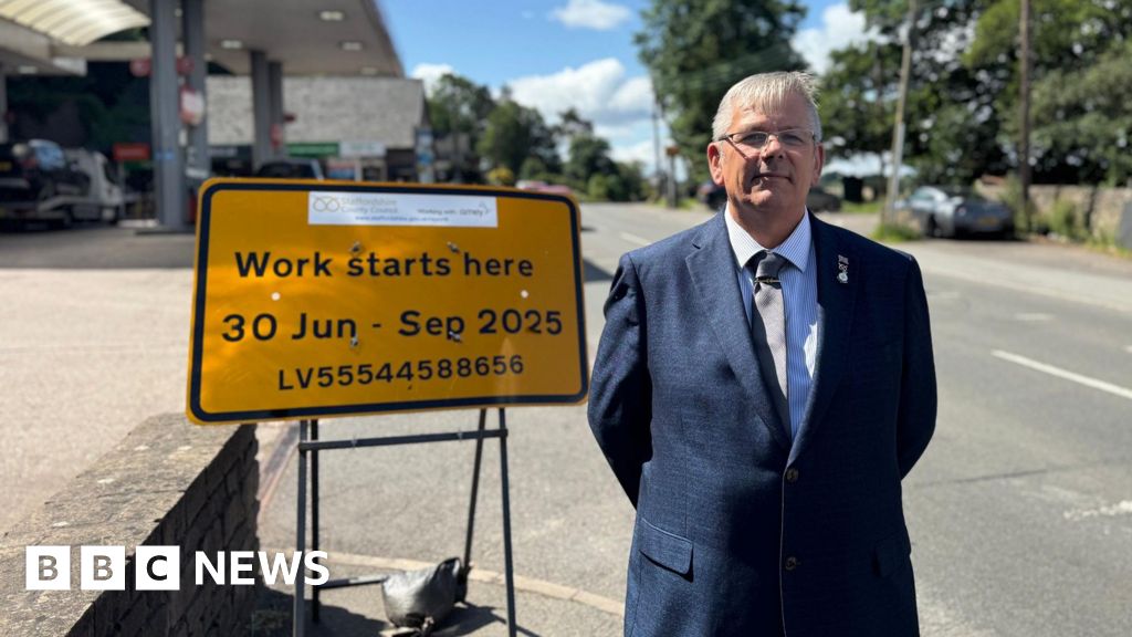Major roadworks in Wetley Rocks and Tamworth enter final phases