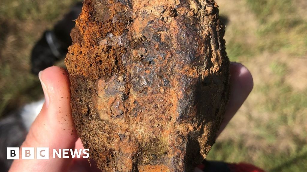 Woman 'kicked grenade then took it home' in Liphook - BBC News