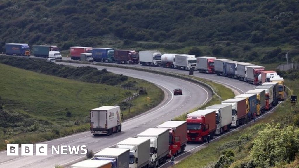 Operation Stack on M20 in Kent lifted after Calais strike - BBC News