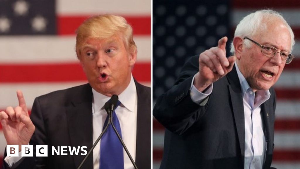 Trump v Sanders: Billionaire and socialist shake up US 2016 - BBC News