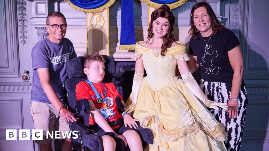 Family's Disney wish comes true for son - BBC News