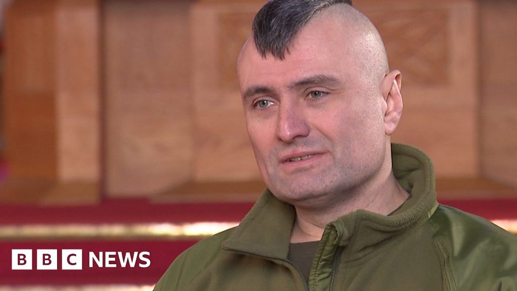 The wounded Ukrainian soldier recovering in Scotland