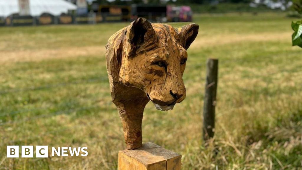 Devon sculptor delighted as stolen animal heads found - BBC News