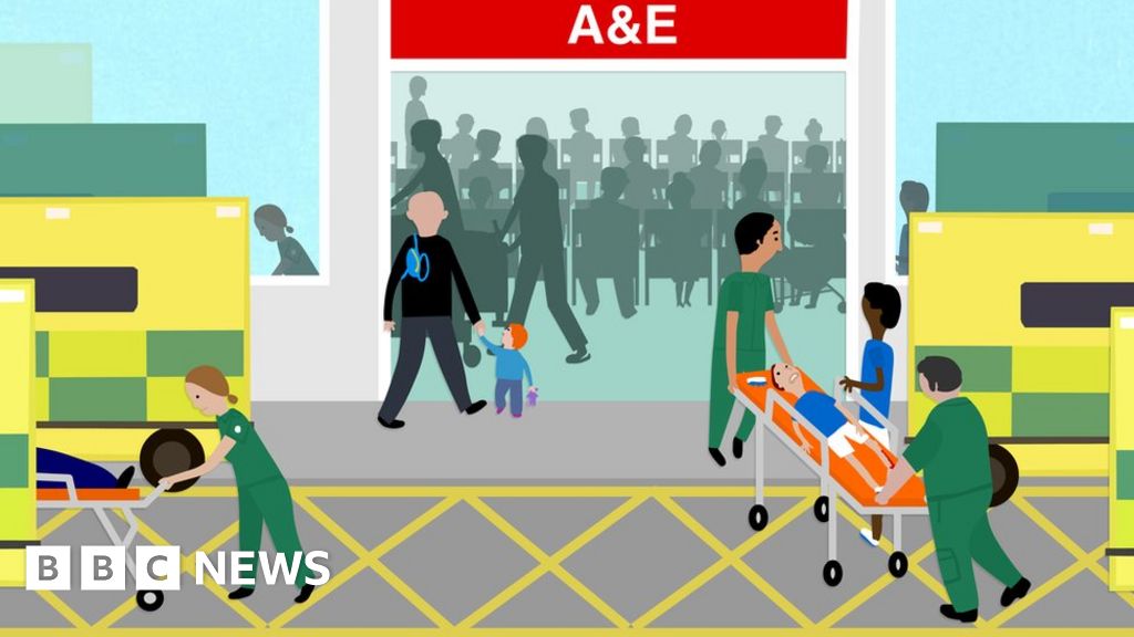'Lucky' NHS struggles through the winter - BBC News