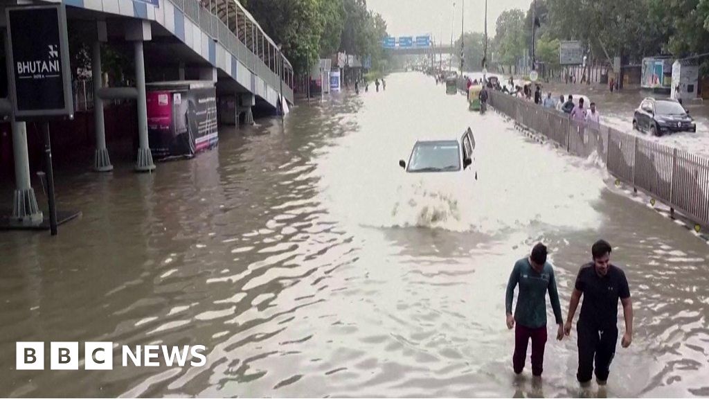 Severe flooding across northern India - BBC News